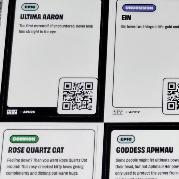 Aphmau | Toys | New Set Of 4 Aphmau Meemeow Collectors Trading Cards ...